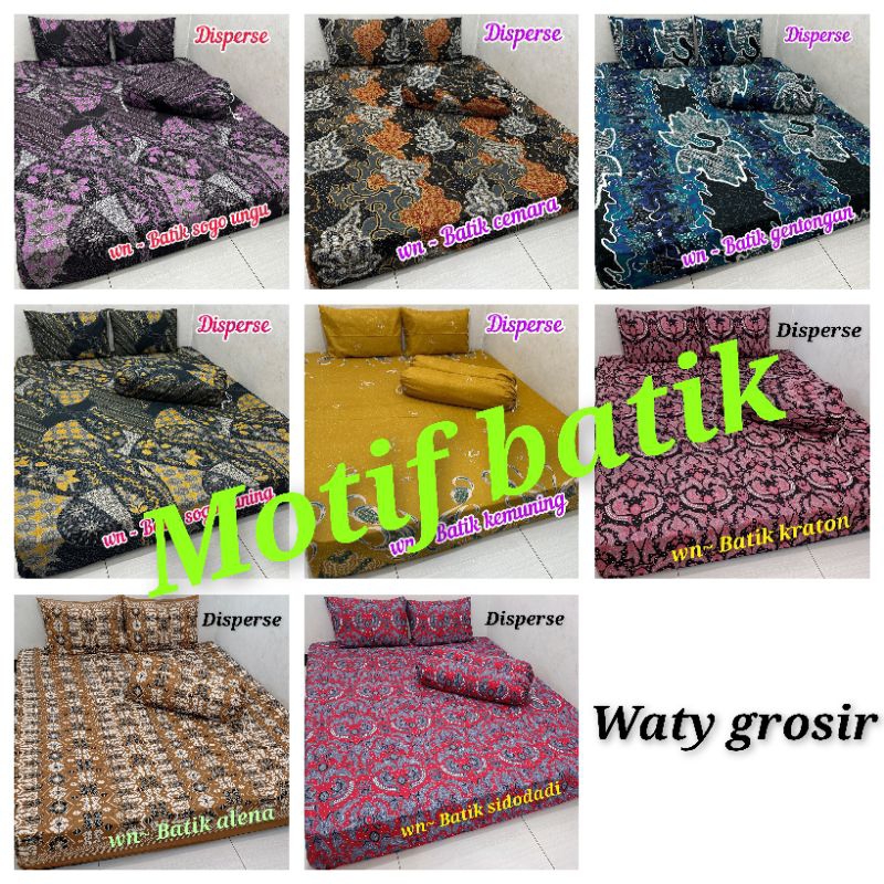 Jual MOTIF BARU Sprei batik bahan halus, waty grosir sprei homemade ...