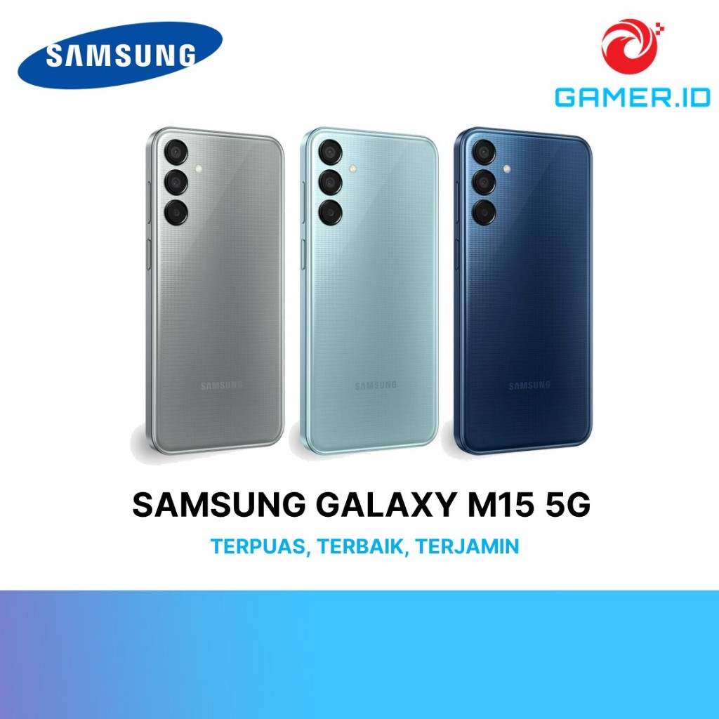 Jual SAMSUNG GALAXY M15 5G RAM 6GB 128GB [6/128] DARK BLUE / LIGHT BLUE ...