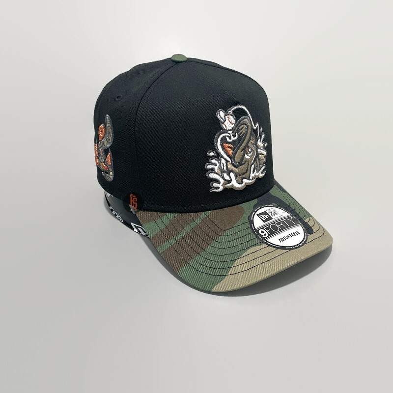 Jual TOPI NE ORIGINAL 940 AFRAME SP GWINNETT STRIPERS BLACK CAMO | Shopee Indonesia