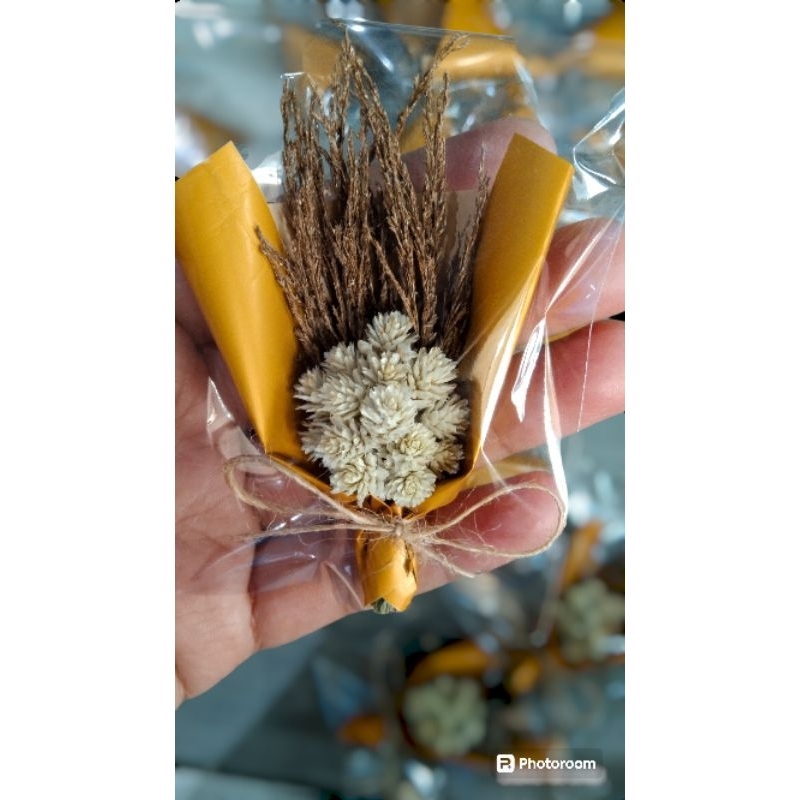 Jual BUKET MINI BUNGA KERING random||hiasan hampers||hiasan kartu ...