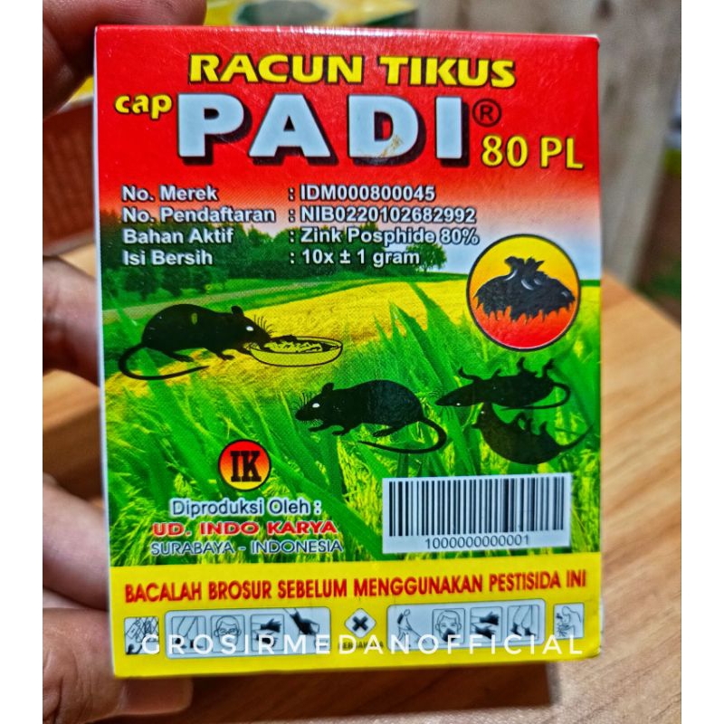 Jual RACUN TIKUS CAP PADI ORIGINAL 1 BOX ISI 10 BUNGKUS | Shopee Indonesia