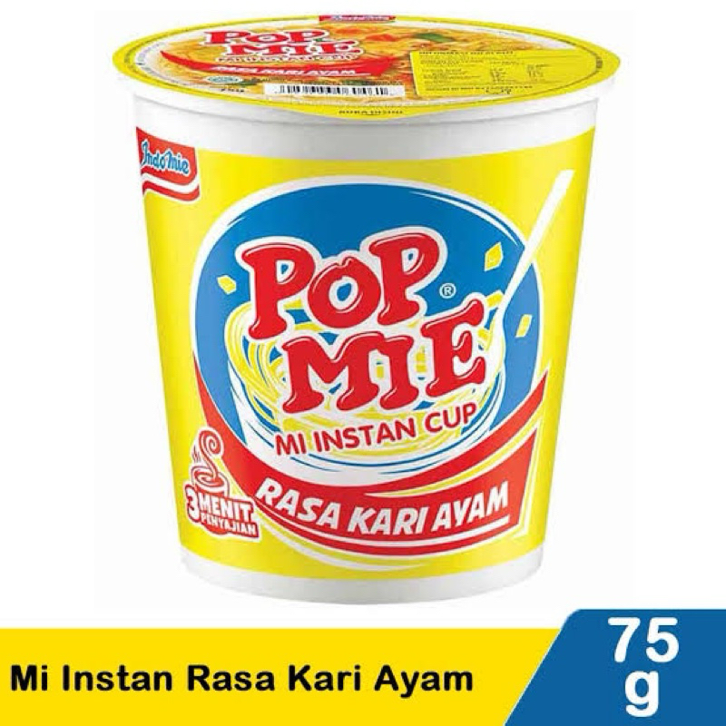 Jual MIE INSTAN - POP MIE RASA KARI AYAM 75 GR | Shopee Indonesia