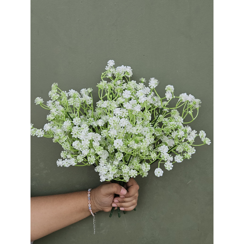 Jual Bunga Baby Breath Bunga Rimbun k7 artificial/bunga filler dekorasi ...
