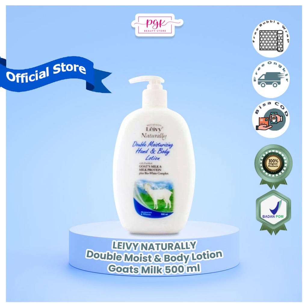 Jual Leivy Naturally Double Moisturising Hand & Body Lotion Goat's Milk ...