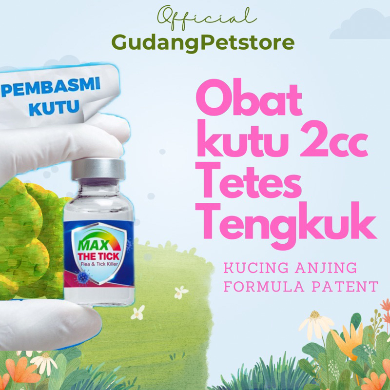 Jual Obat Tetes Kutu Kucing Anjing Max THETICK / THE TICK obat kutu ...