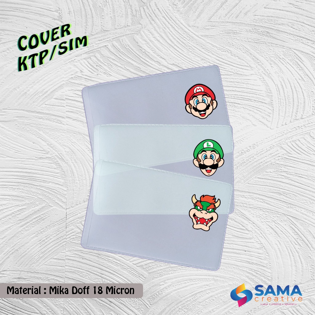 Jual Mario - Cover KTP / SIM Karakter unik- Sarung Plastik Mika ...