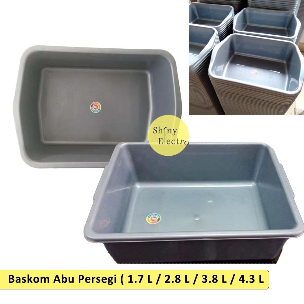 Jual Bak Baskom Segi Empat Kotak Plastik ( Pasir / Reptil / Ikan ...