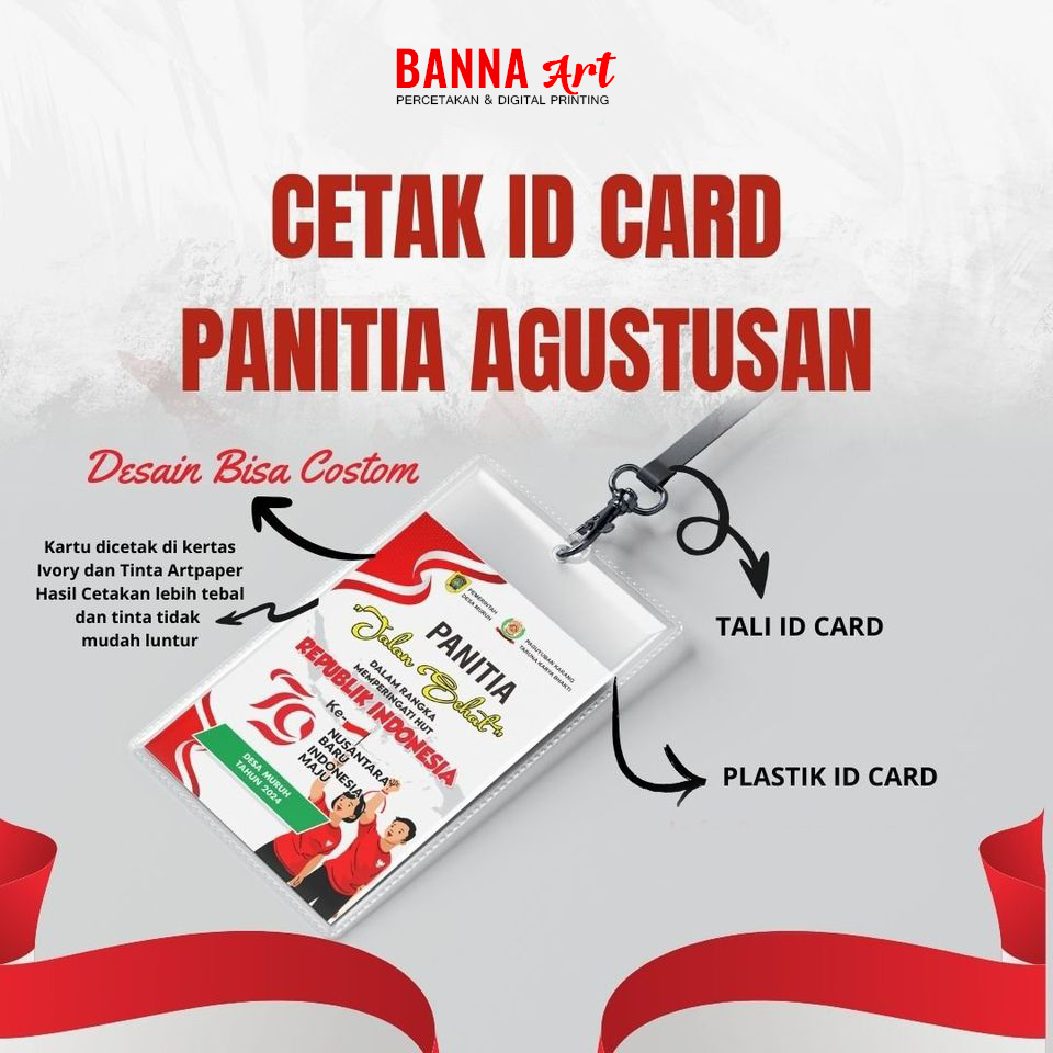 Jual CETAK PAKET NAMETAG PANITIA AGUSTUSAN TERMURAH (FREE DESIGN ...