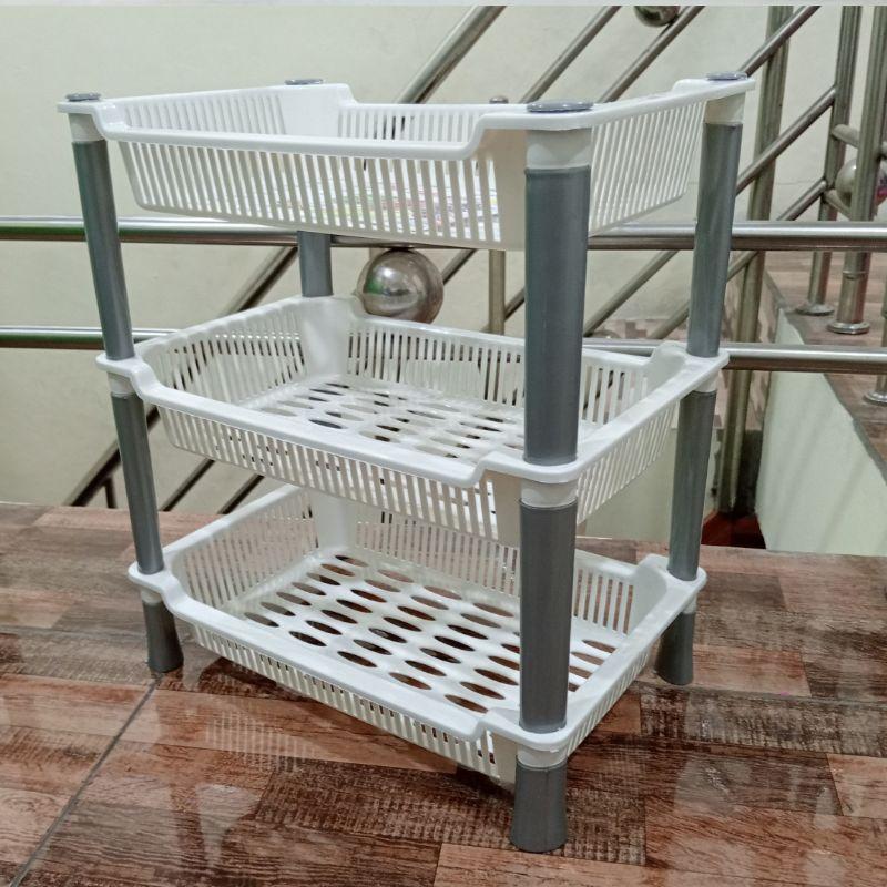 Jual [MYPLAST] RAK SEGI PLASTIK SUSUN 3 MONOCHROME SERIES LIMITED ...