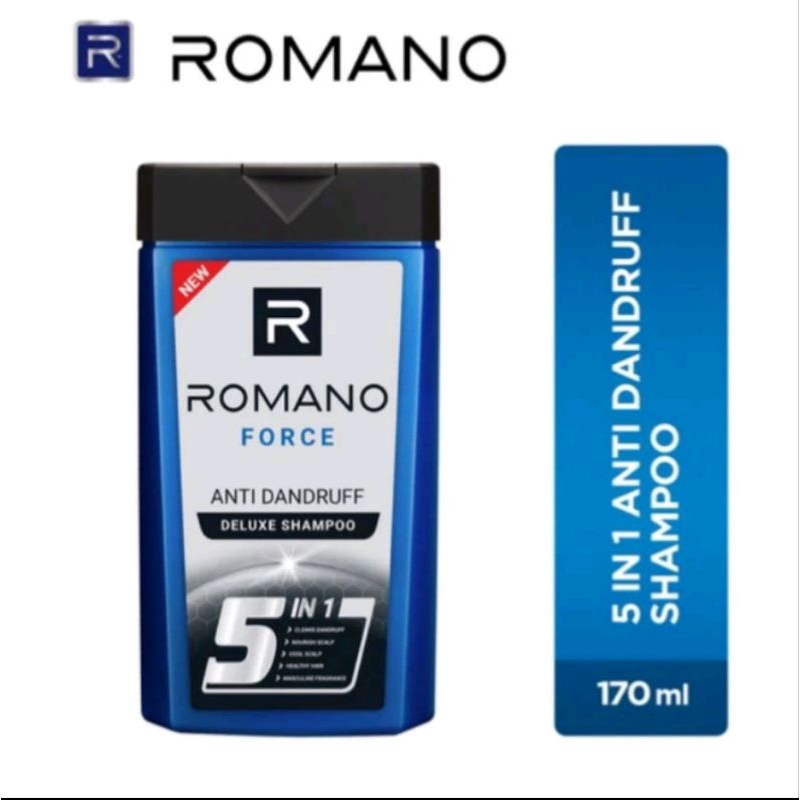 Jual ROMANO SHAMPOO MEN ANTI DANDRUFF CLASSIC & FORCE 170ml | Shopee ...