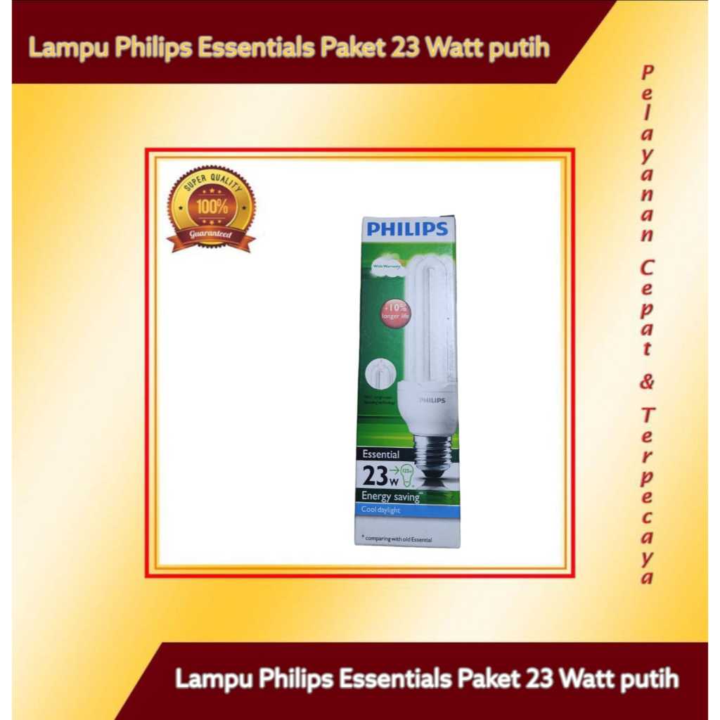 Jual Lampu Philips Essential 23 watt putih | Shopee Indonesia