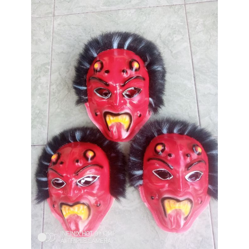 Jual TOPENG BUTA TANDUK/TOPENG BUTO BERTANDUK SEREM | Shopee Indonesia