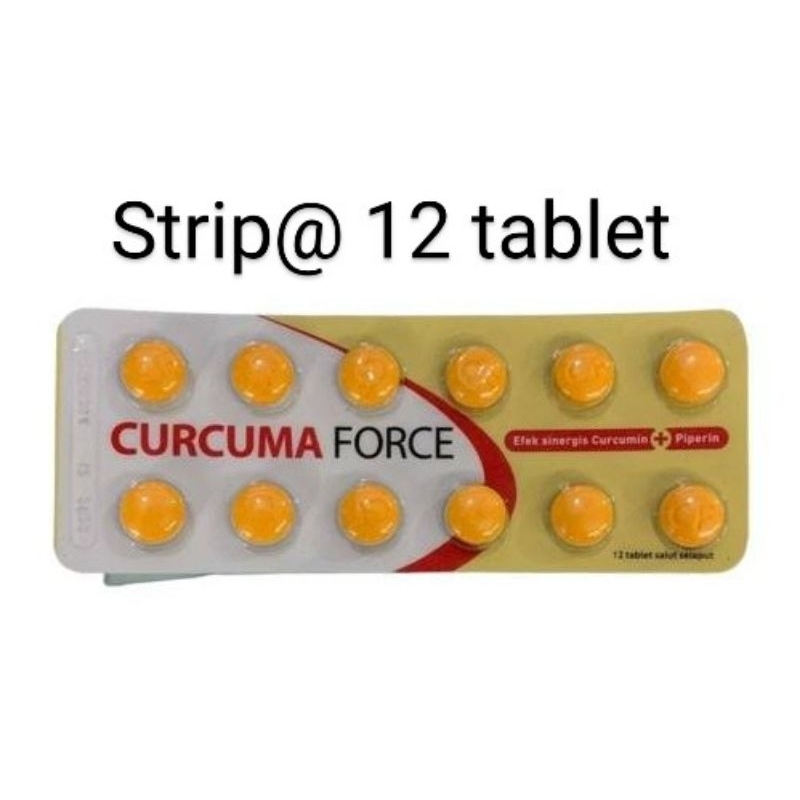 Jual Curcuma Force Tablet Strip - Penambah Nafsu Makan Untuk Dewasa ...