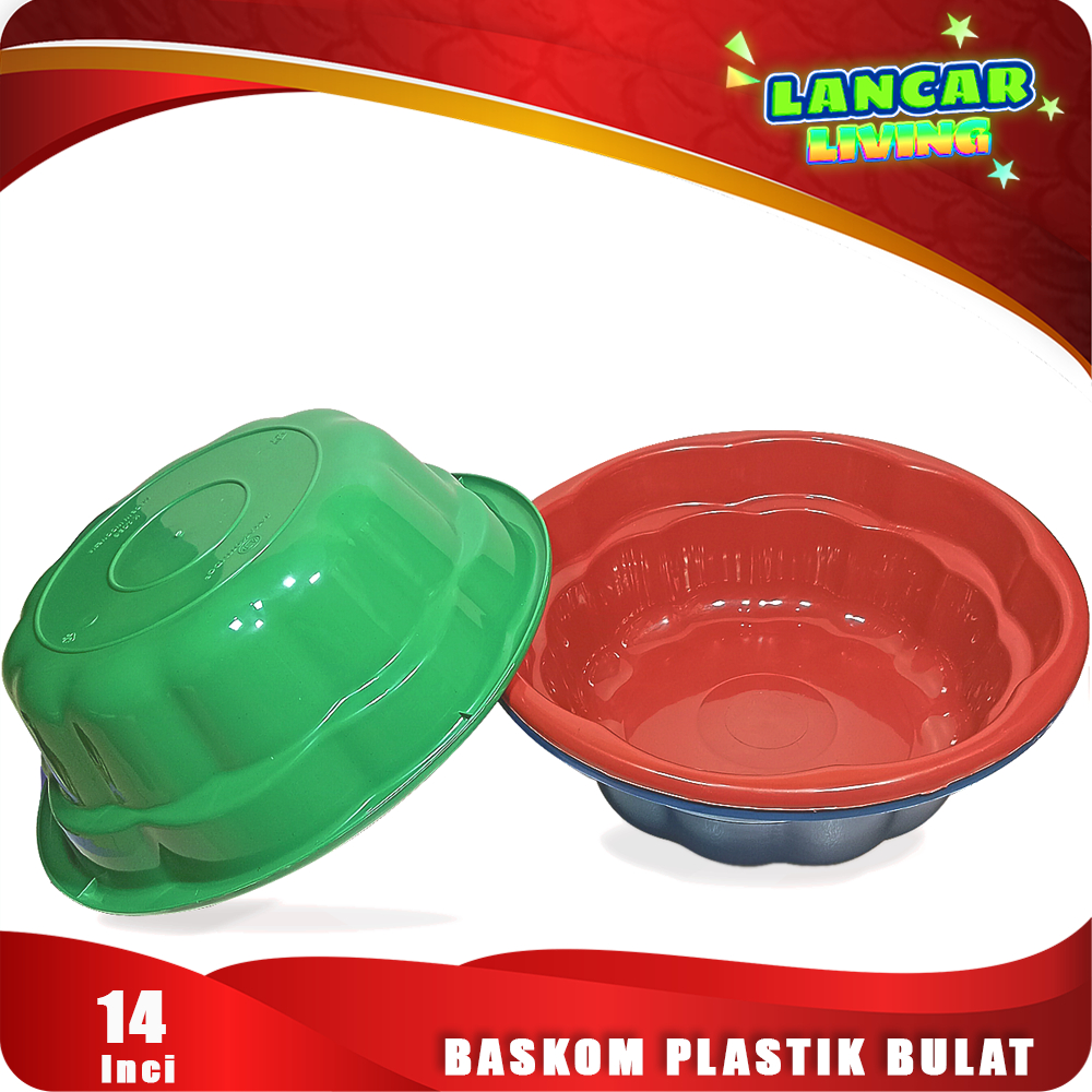 Jual Baskom Basin Plastik Bulat Besar Tahan Lama/Baskom Plastik Bulat ...