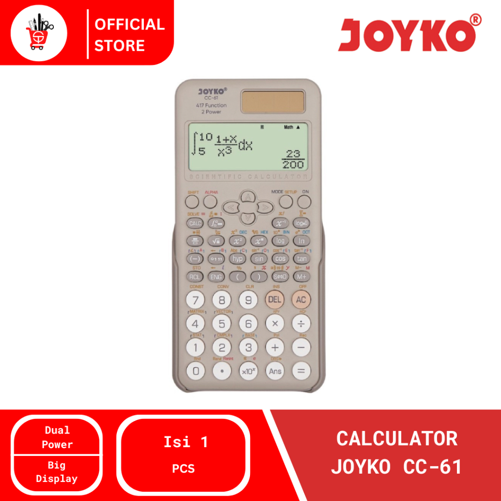 Jual Kalkulator | Calculator | Scientific Calculator Joyko CC-61 (1 PCS) | Shopee Indonesia