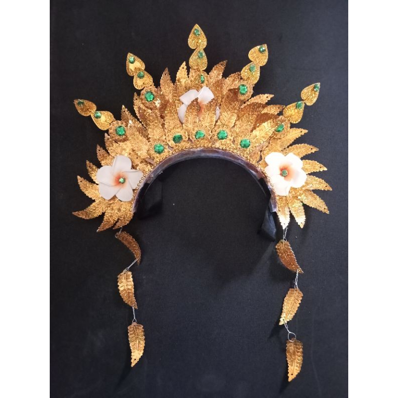 Jual mahkota sunting bunga adat bali/mahkota tarian pentas seni ...