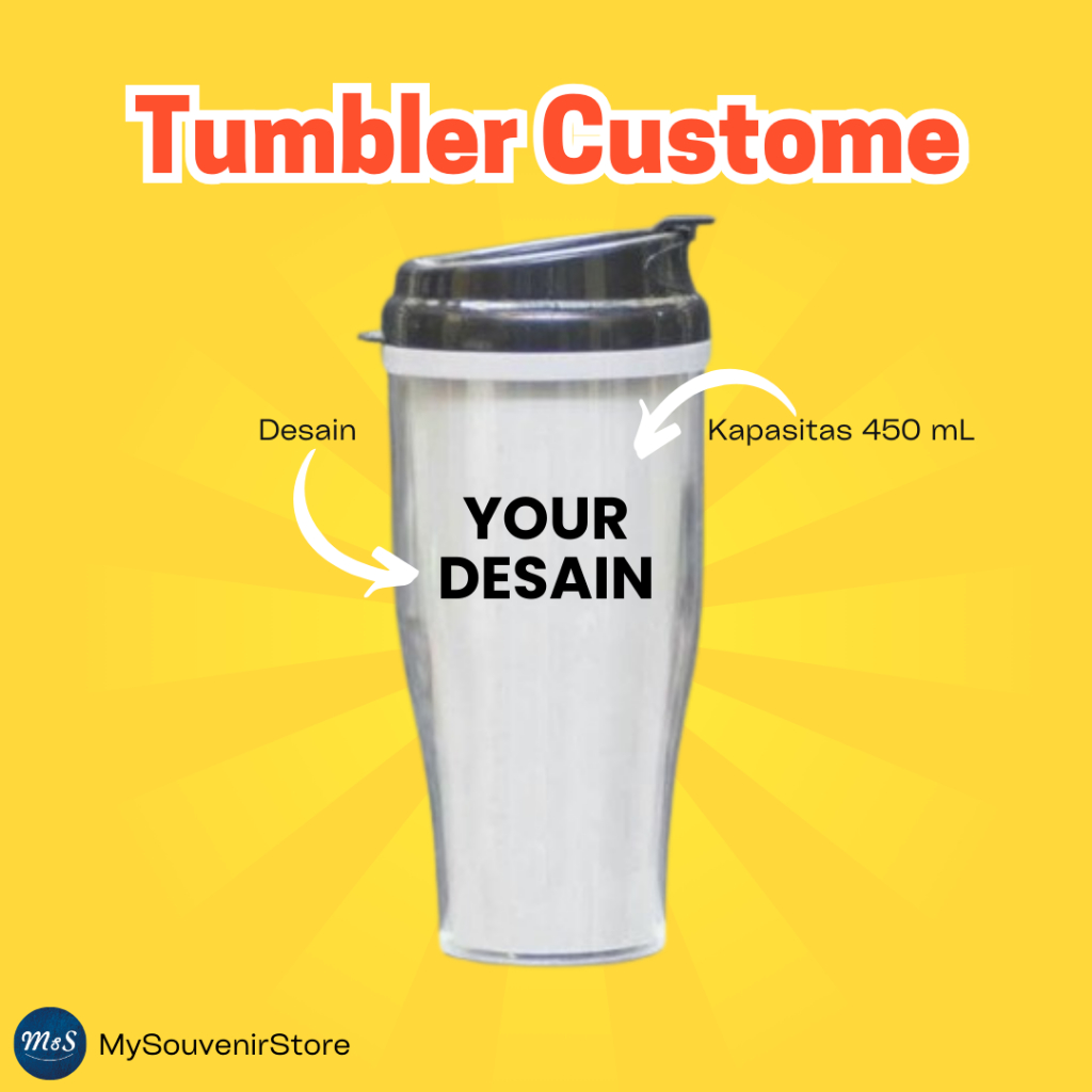 Jual TUMBLER INSERT PAPER CUSTOM (Kapasitas 450 mL) | Shopee Indonesia