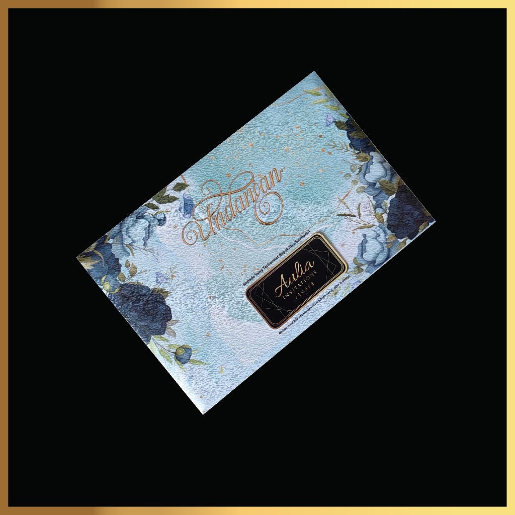 Jual Undangan Pernikahan Hardcover Amplop Baby Blue Biru Laut Soft ...