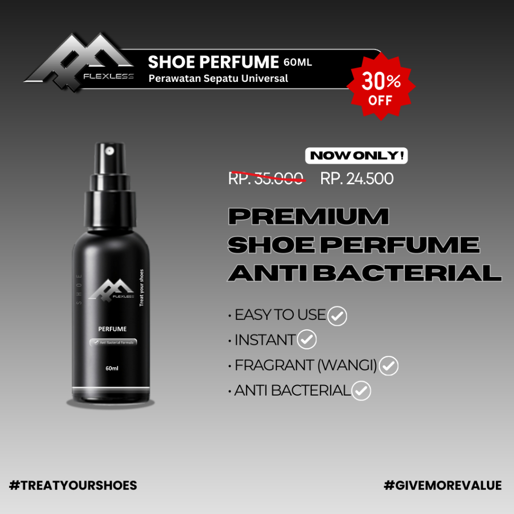 Jual FLEXLESS | Parfum Sepatu Anti Bau - Shoe Perfume | Premium Shoe ...