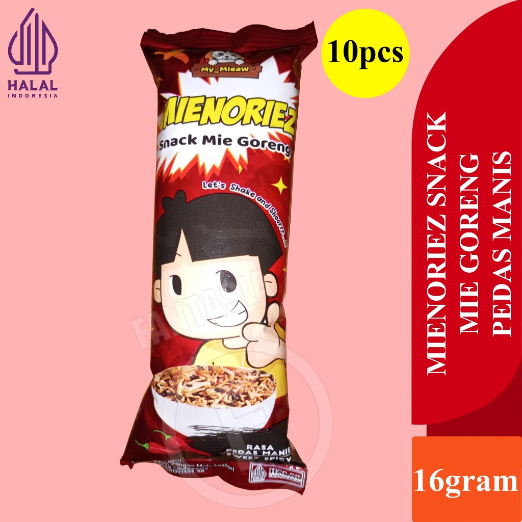 Jual MY_MIEAW MIENORIEZ CEMILAN MAKANAN RINGAN SNACK MIE GORENG PACK ...