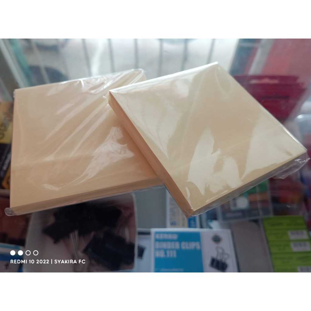 Jual Sticky Notes / Post It Polos / memo pad / pembatas buku / catatan ...