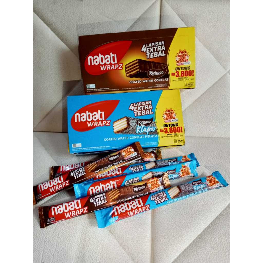 Jual SS -1 Pack 10 Pcs Nabati Wafer Salut Coklat Kelapa / Nabati Wafer Salut Cokelat Kelapa ...