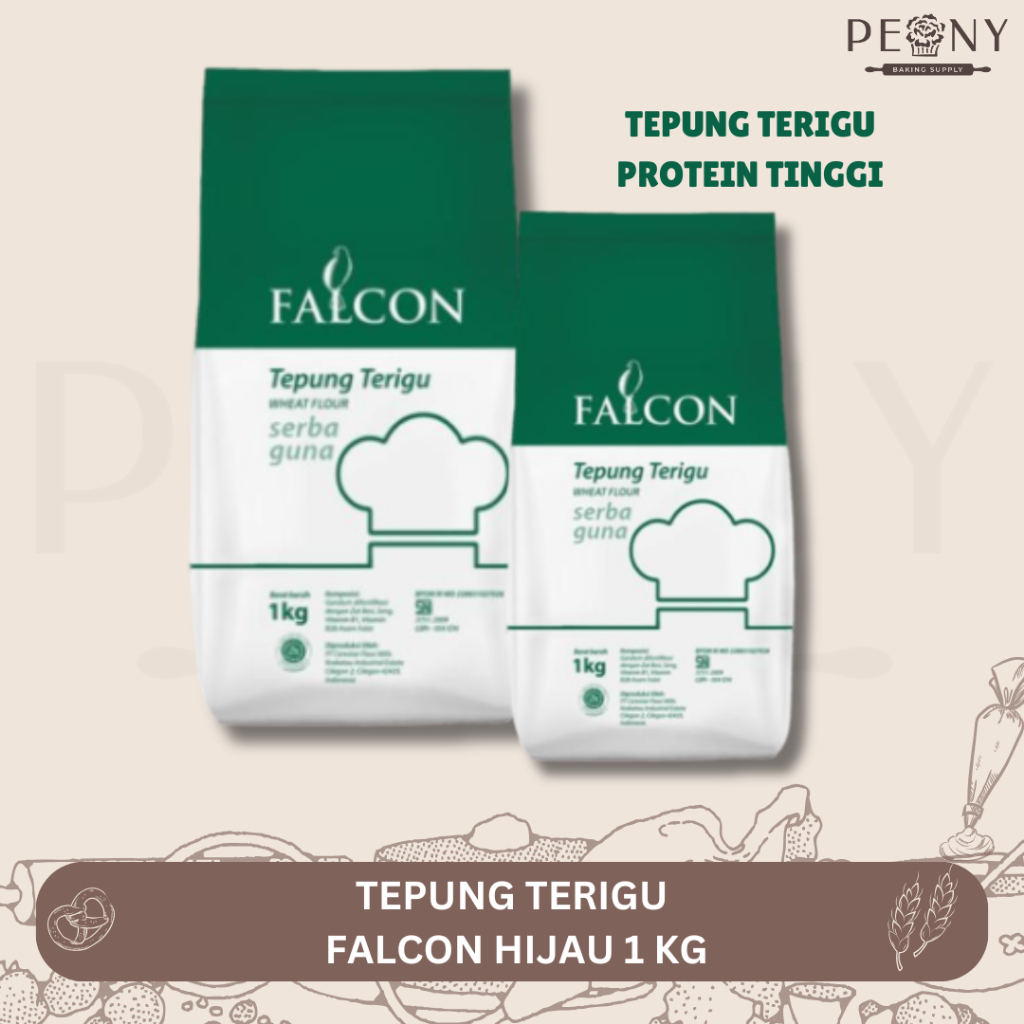 Jual TEPUNG TERIGU FALCON HIJAU 1 KG | Shopee Indonesia