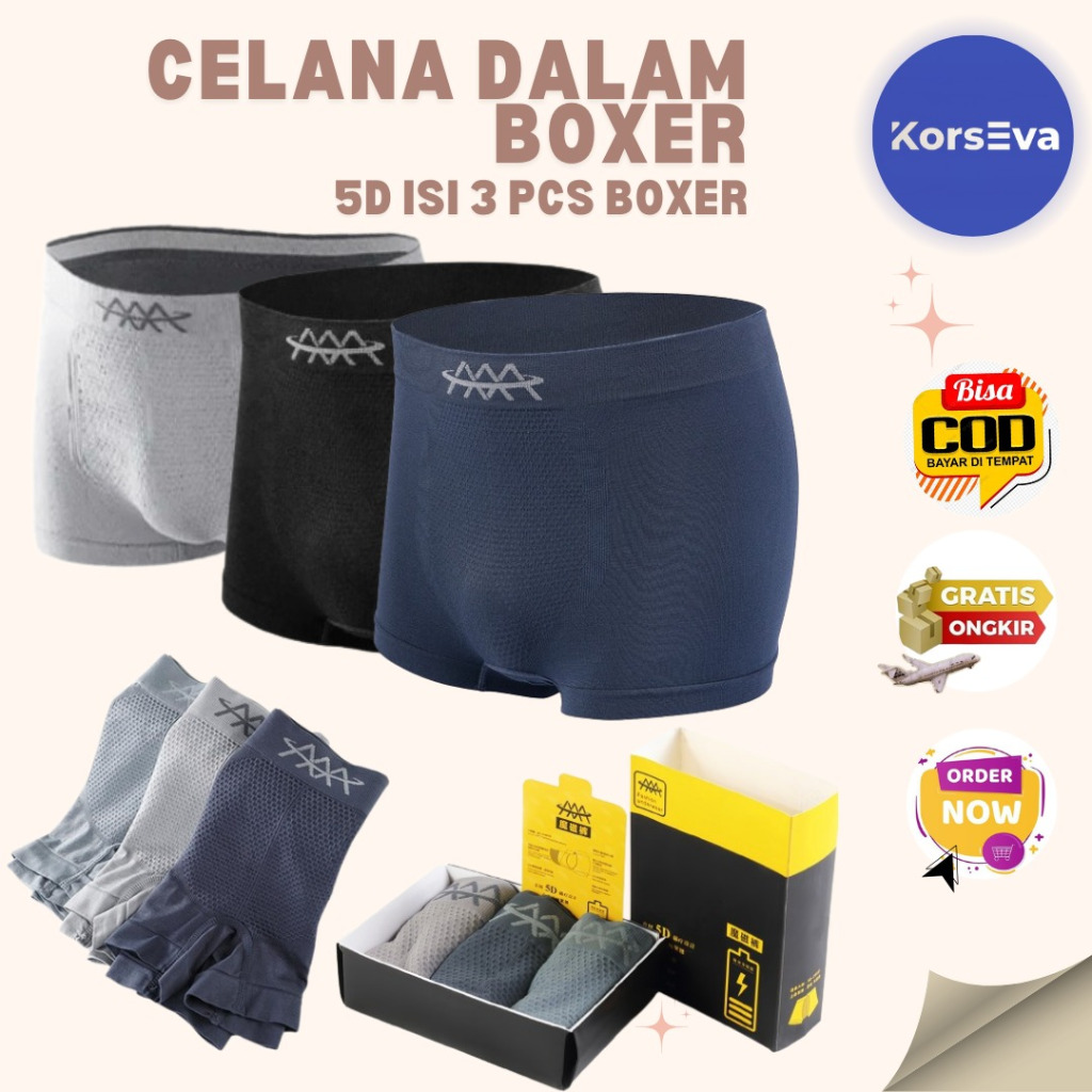 Jual Celana Dalam Boxer Magic Magnetic 5D Man Underwear Cd Kesehatan ...