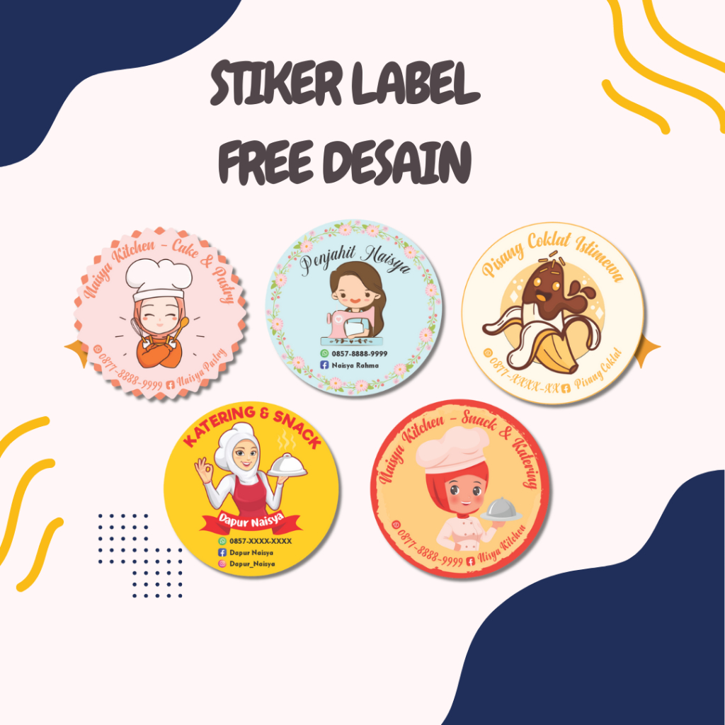 Jual Stiker custom FREE DESAIN cutting A3+ biasa pakai desain sendiri ...