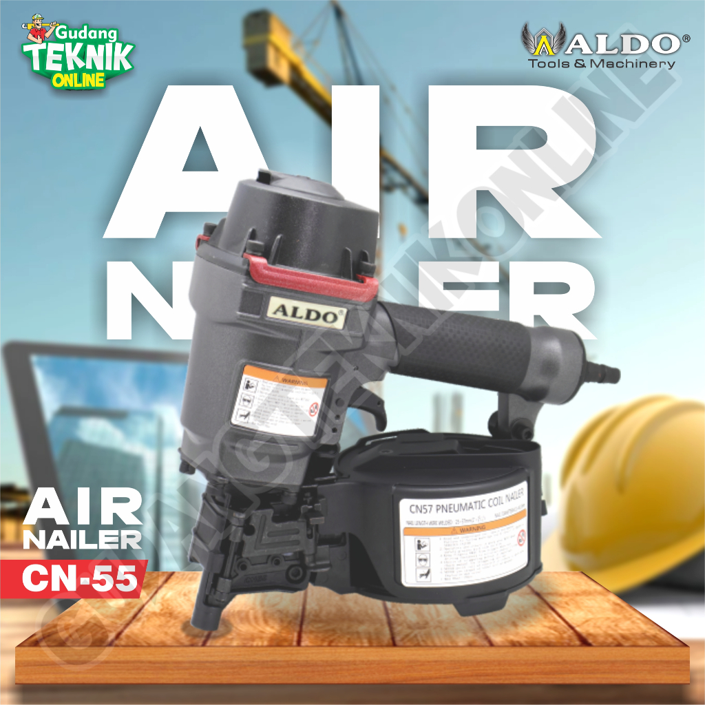 Jual Mesin Paku Tembak Angin ALDO CN-55 CN-70 / Air Nailer Coil Pallet ALDO CN55 CN70 Alat Paku ...