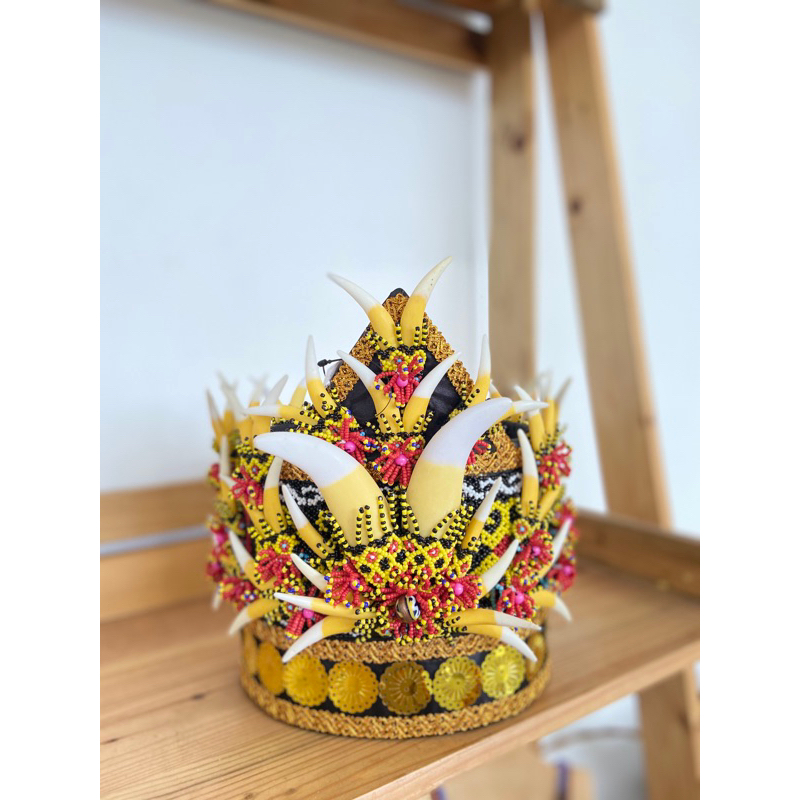 Jual Manika Kaltim - Topi Mahkota Cewe Dayak / Topi Cewe Dayak / Topi ...