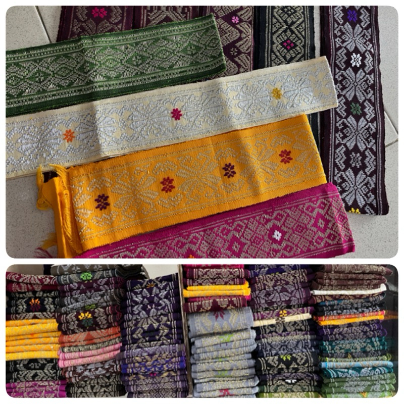 Jual Selendang Obi Songket List Ukuran M/ Songket Asli Tenun Karangasem Bali | Shopee Indonesia