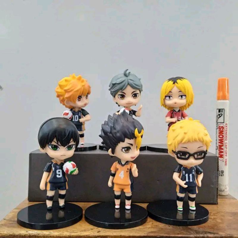 Jual mainan figure Haikyu chibi tobio kageyama nishinoya yu kei ...