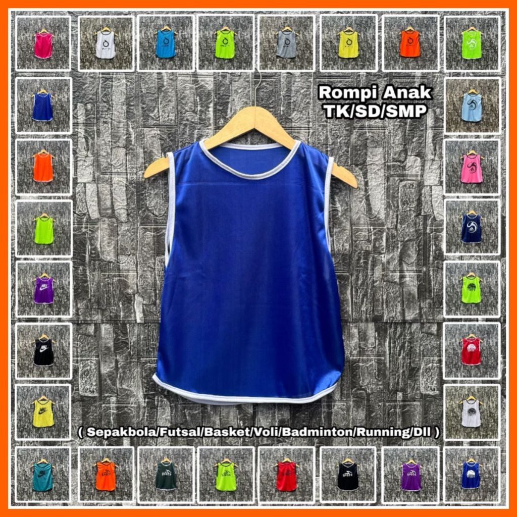 Jual Rompi Anak - Rompi Olahraga Anak Murah Cod Rompi Bola Futsal Anak ...