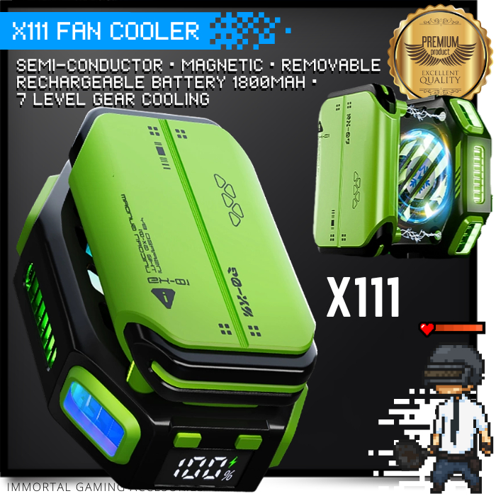 Jual [IM] X111 Magnetic Gaming Funcooler Rechargeable Kipas Pendingin ...