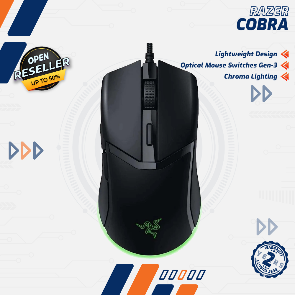 Jual Razer Cobra - Lightweight Wired Gaming Mouse RGB | Shopee Indonesia