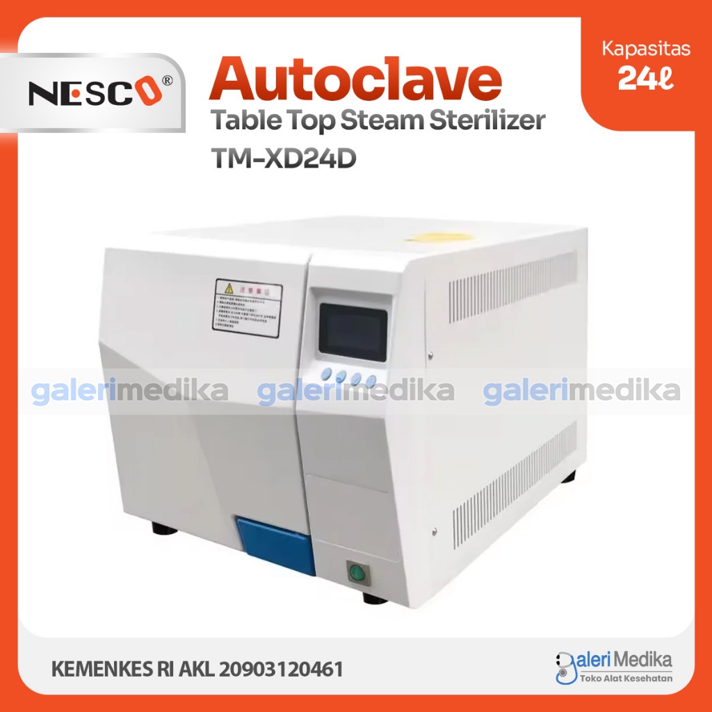 Jual Autoclave 24 Liter Nesco TM-XD24D Table Top Steam Sterilizer ...