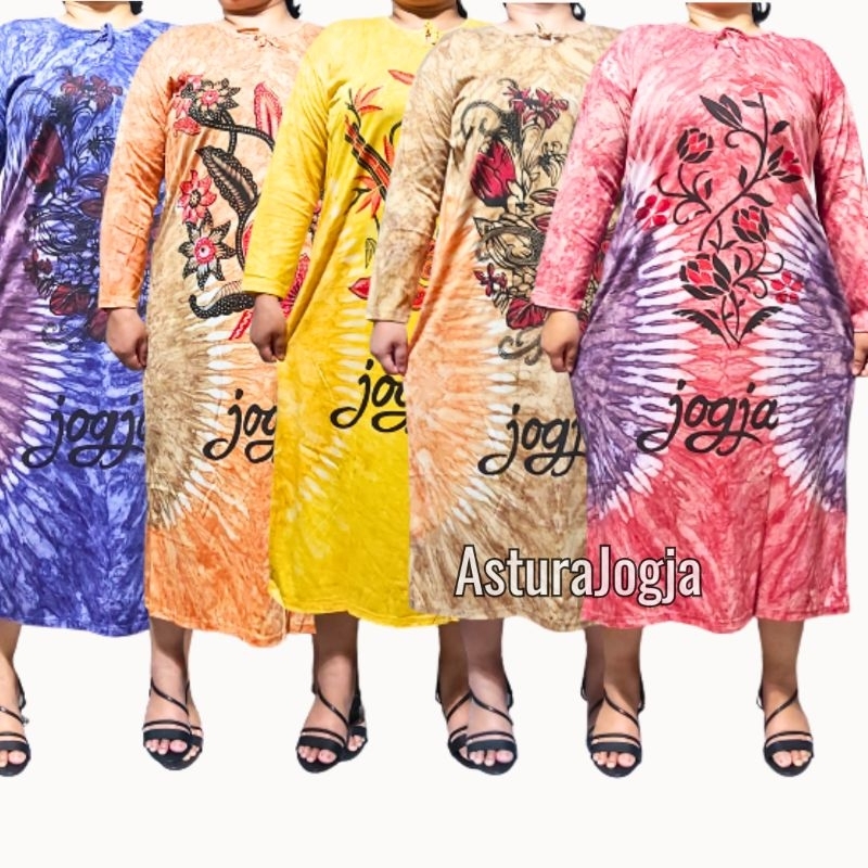 Jual Daster Longdress Batik Jogja Bahan Kaos || Daster Panjang Oleh ...