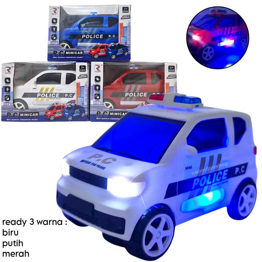 Jual Police wuling bump n GO mainan mobil polisi wuling car mainan ...
