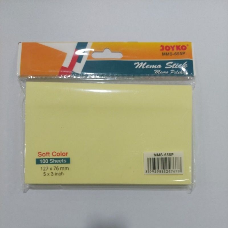 Jual Sticky Notes Joyko MMS-655P / Stick Notes 655 Joyko | Shopee Indonesia