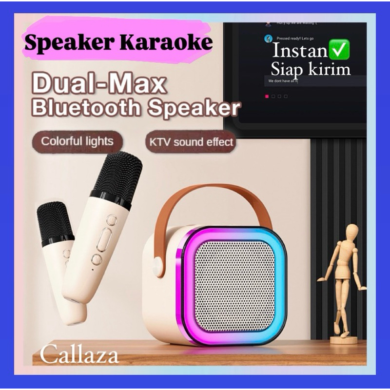 Jual Speaker Bluetooth Karaoke With Mic Wireless Music Box Portable Speaker Aktif Mini MP3 ...