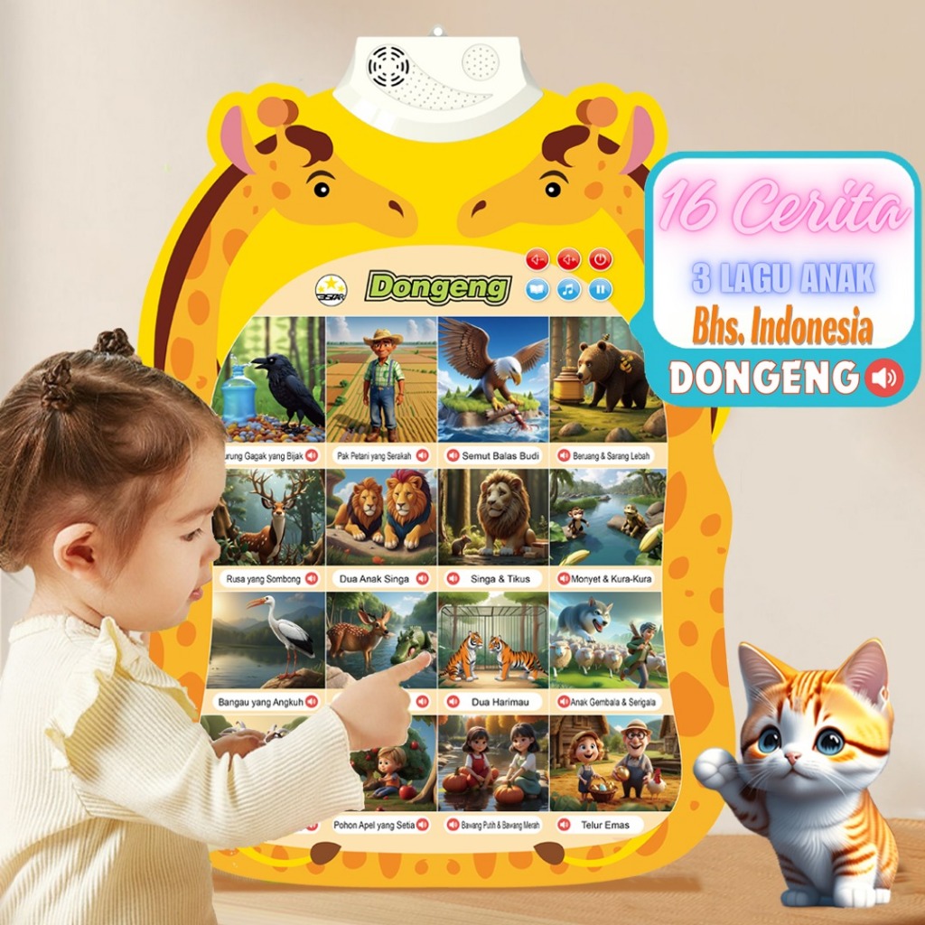 Jual Poster Cerita Anak Dongeng Bersuara Bahasa Indonesia Mainan ...