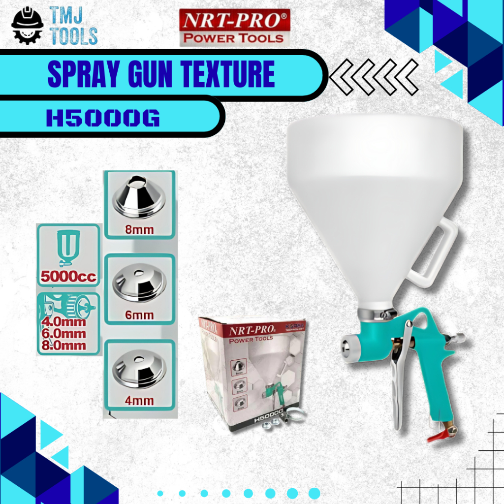 Jual Spray Gun Texture Hopper NRT Pro H5000G Spraygun Cat Tembok ...