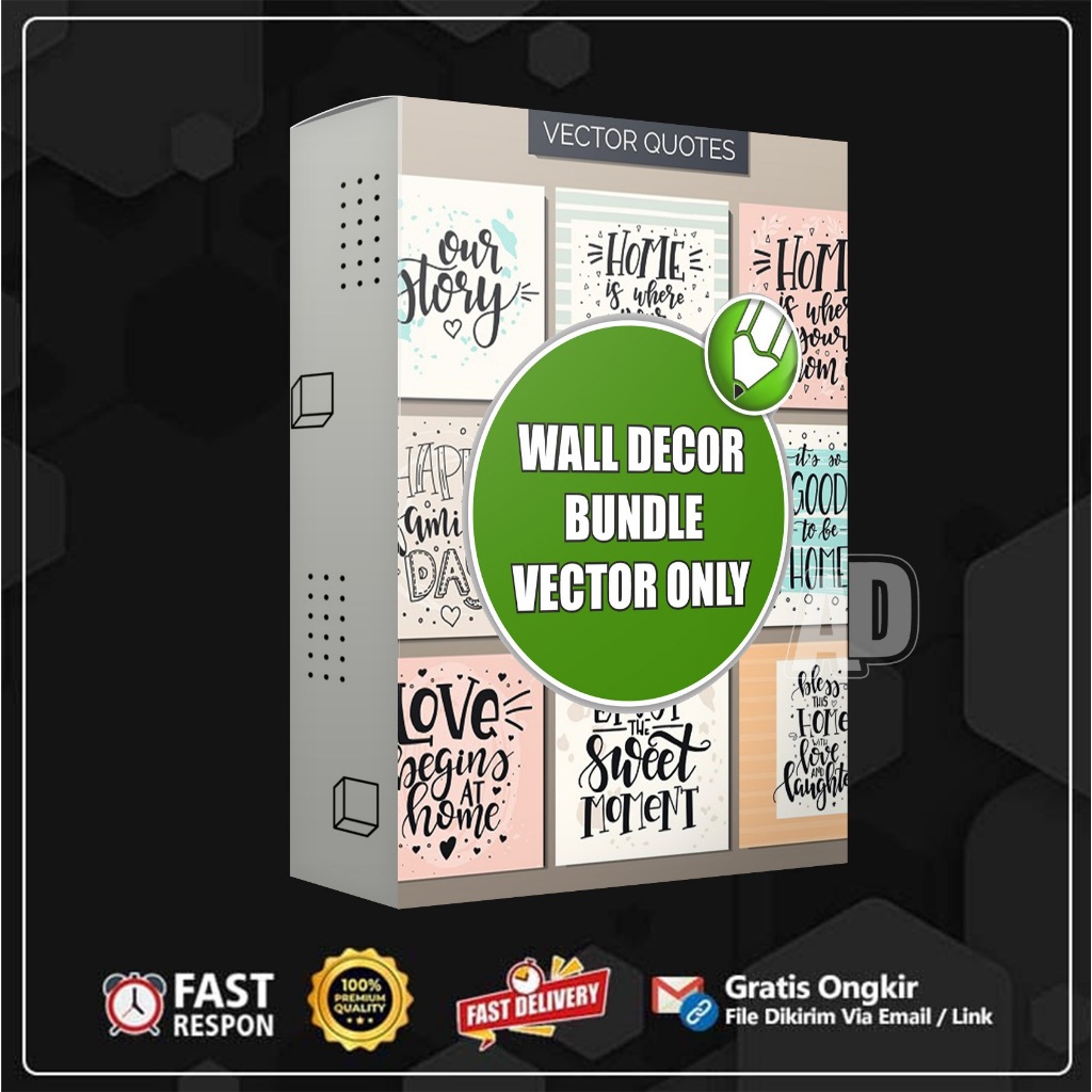 Jual Wall Decor Bundle Vector Only Coreldraw CDR Template | Shopee ...
