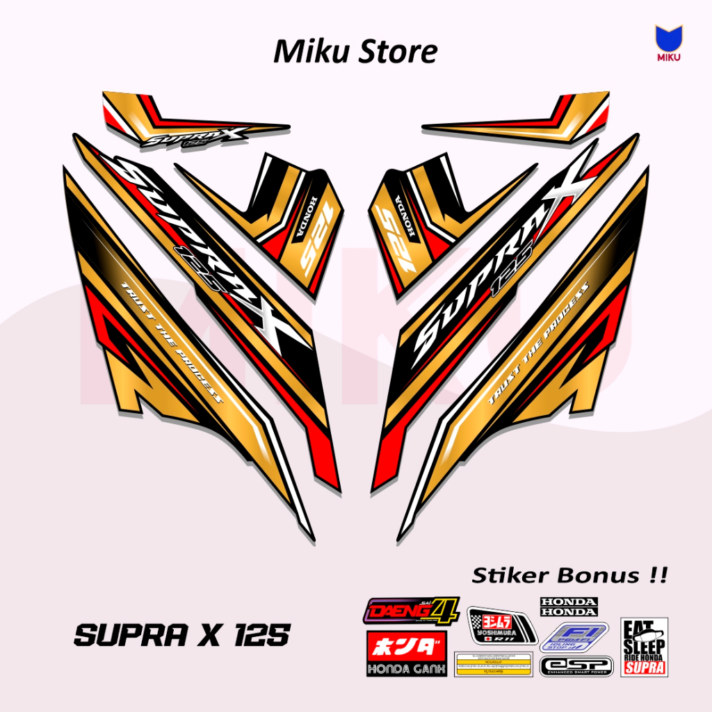 Jual STRIPING STIKER STICKER SP55D MOTOR HONDA SUPRA X 125 KPH BATMAN ...