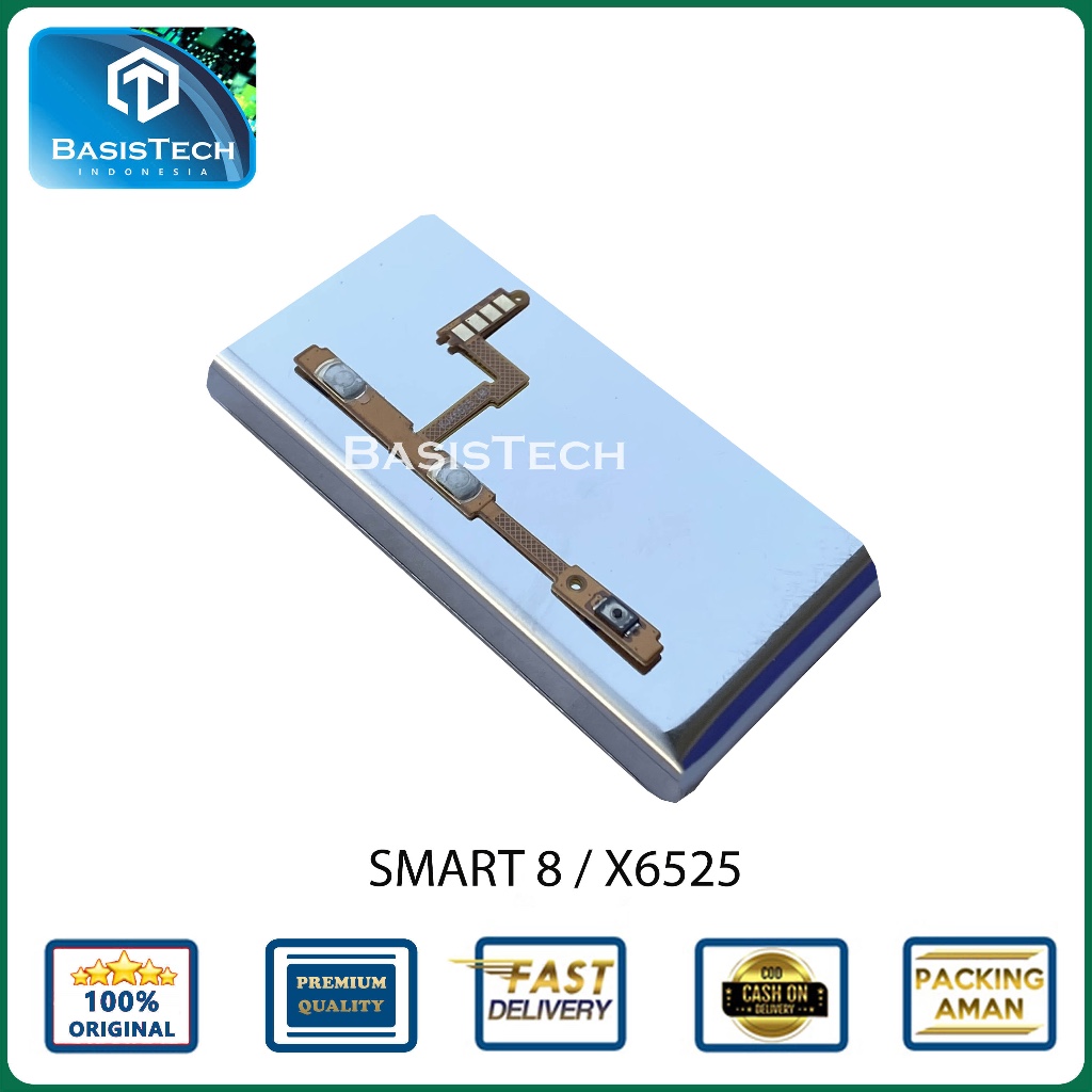 Jual FLEXIBLE ON OFF VOLUME INFINIX SMART 8 X6525 ORIGINAL QUALITY ...