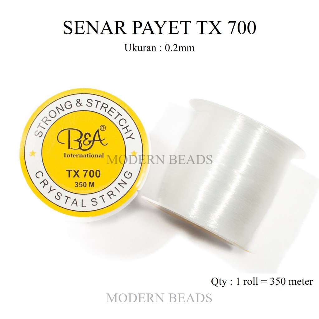 Jual Senar Payet TX 700 Diameter 0.2mm Paling Halus Bening Transparan ...