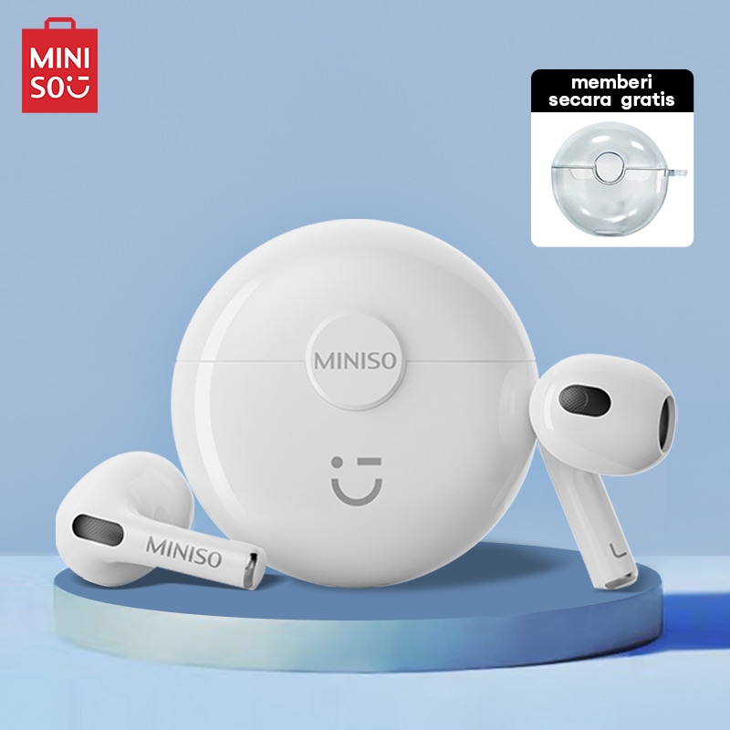 Jual MINISO MCT07 Wireless Bluetooth Earphone Music Headphone Headset ...