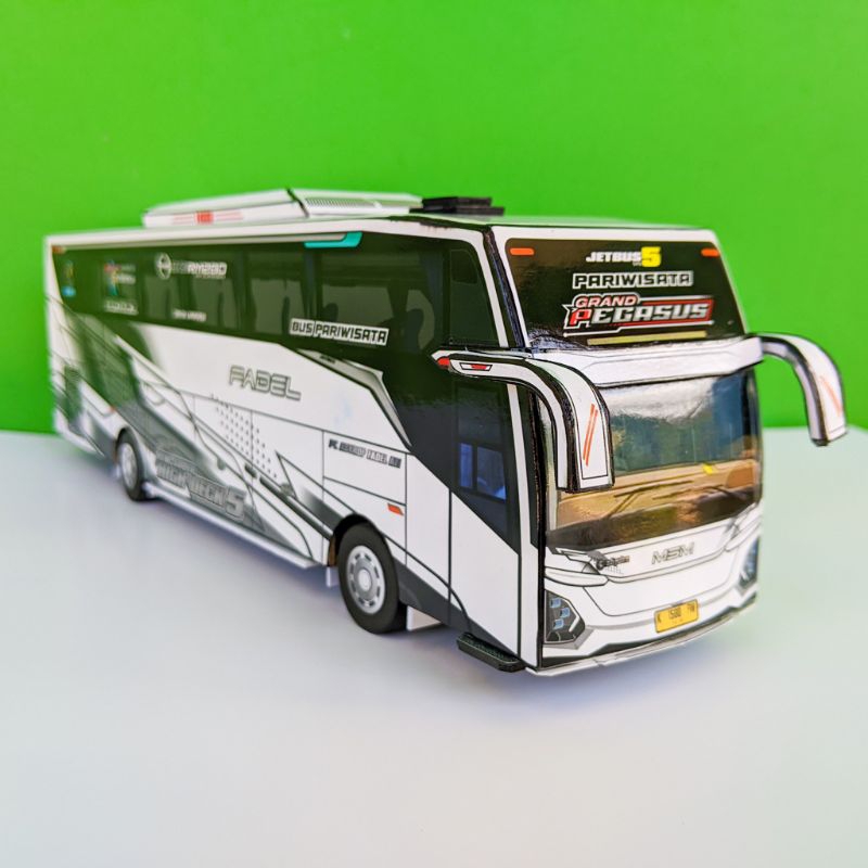 Jual Miniatur Bus GRAND PEGASUS JB5 MSM Asyrof Fadel Set Pajangan Lampu ...