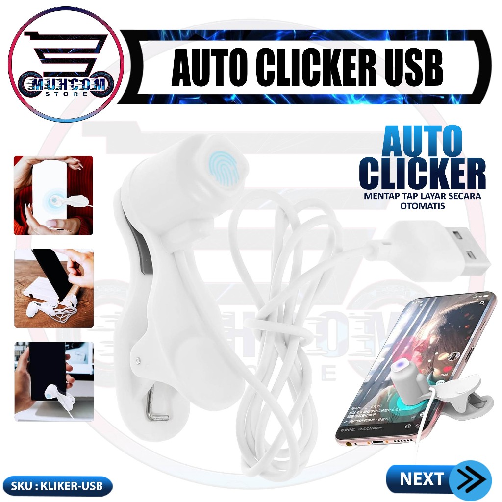 Jual USB Clicker Otomatis Alat Pintar Smart Kliker Pengklik Tap Tap ...